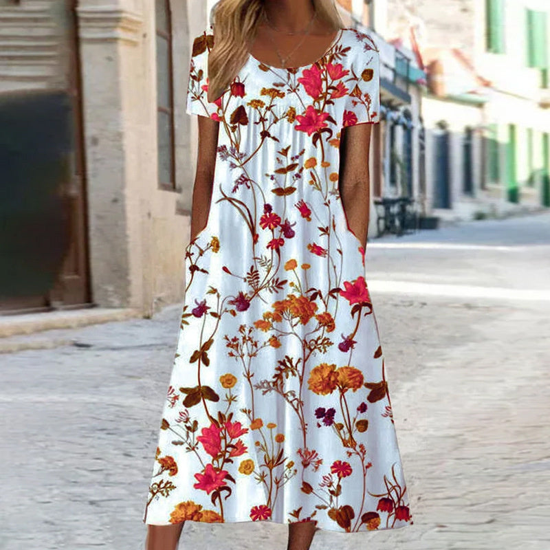 Yolanda | Floral Belly Coverage Dress – Anderson New York